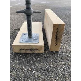 Cale d'échafaudage en bois ferré - Echaf-Equipement